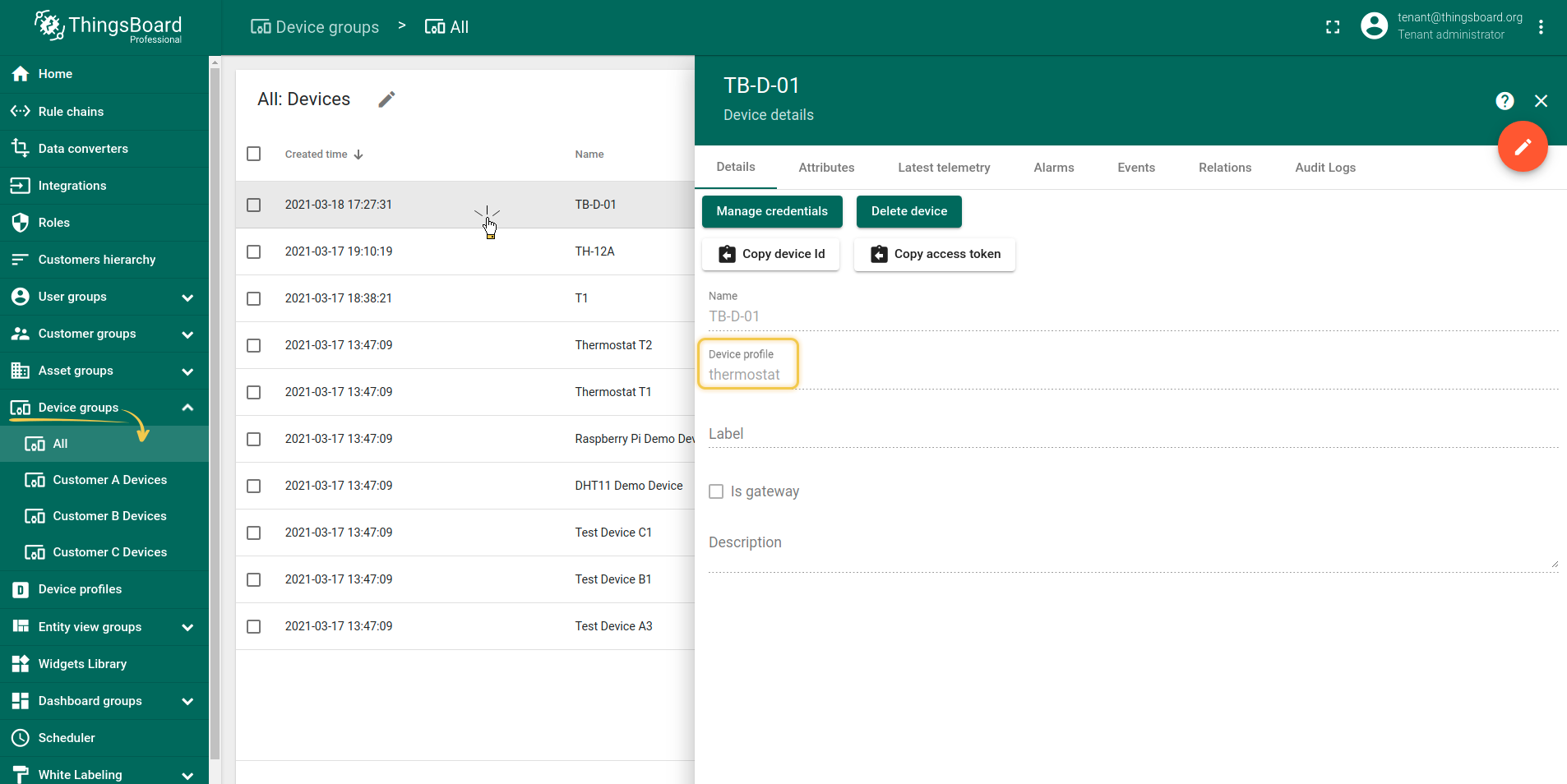 Azure Event Hub Integration | ThingsBoard Professional Edition