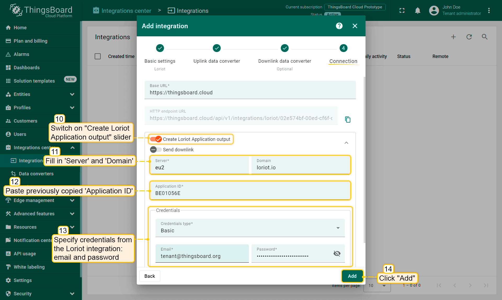 How to connect UG56 LoRaWAN® Gateway to ThingsBoard? | ThingsBoard Professional Edition
