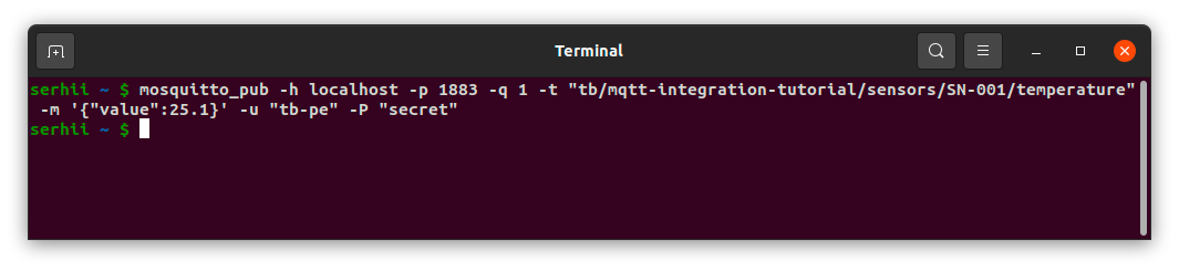 Integration with ThingsBoard | MQTT Broker