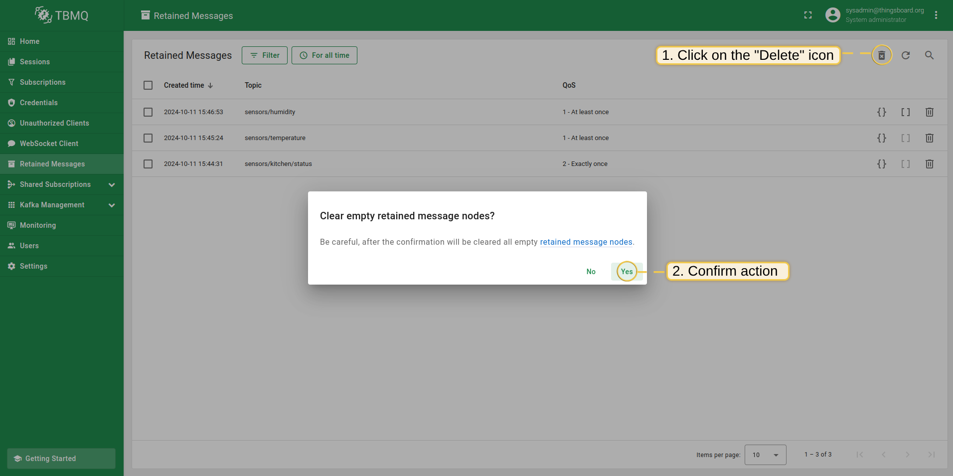 Retained Messages | MQTT Broker