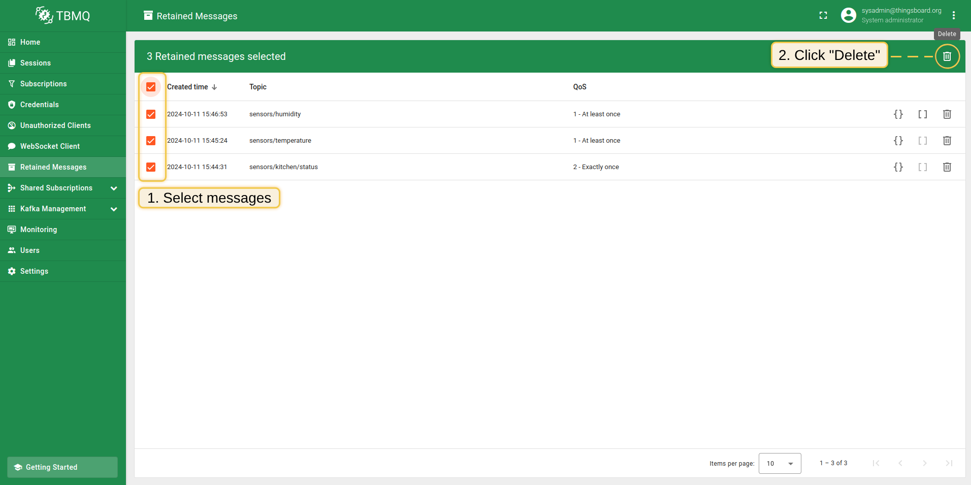 Retained Messages | MQTT Broker