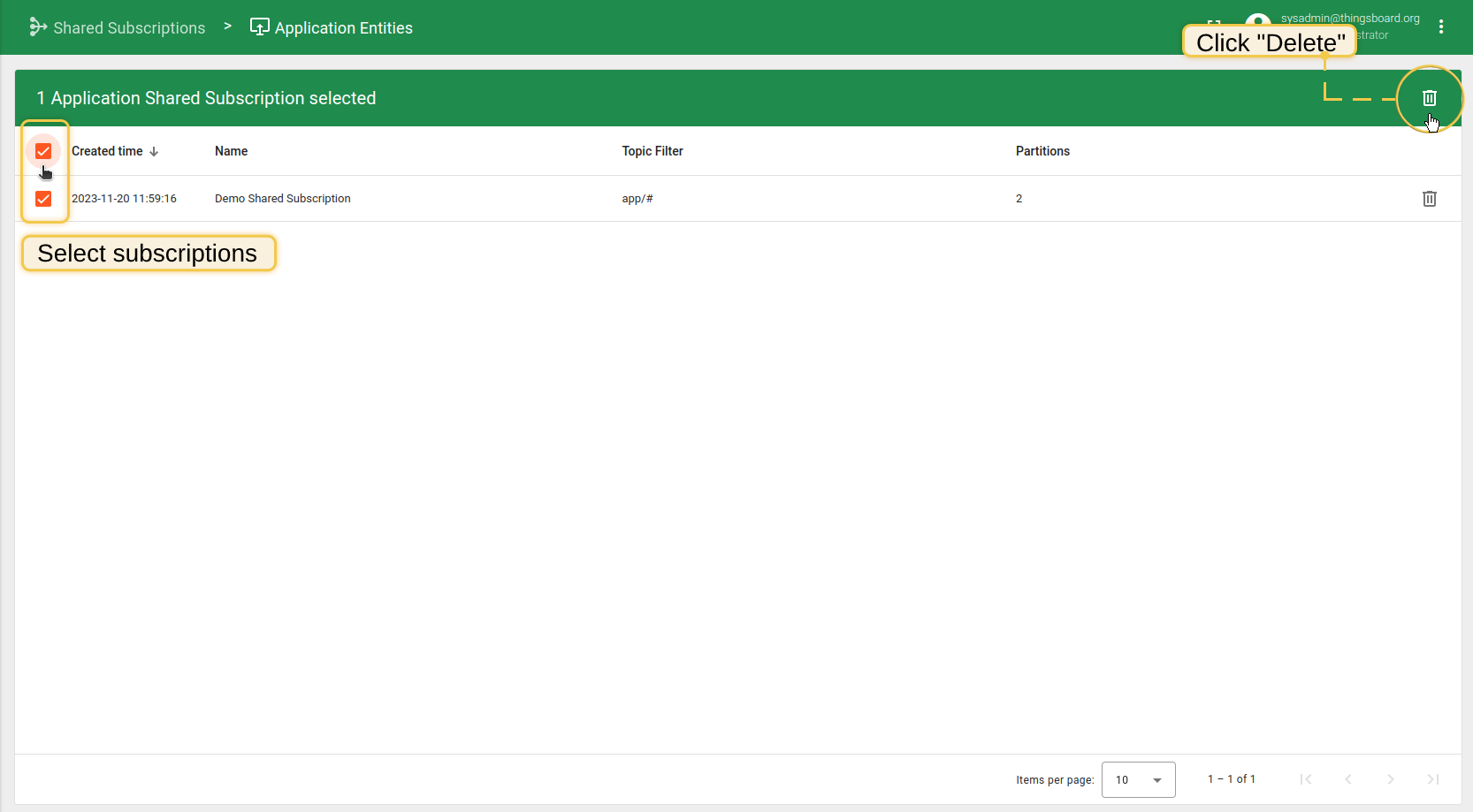 Application Shared Subscriptions | MQTT Broker Application Shared Subscriptions | MQTT Broker